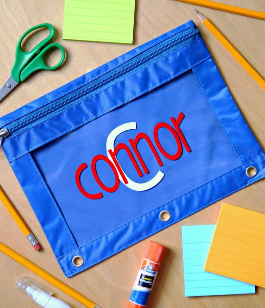 Personalized Pencil Pouches Easy Back to School Craft