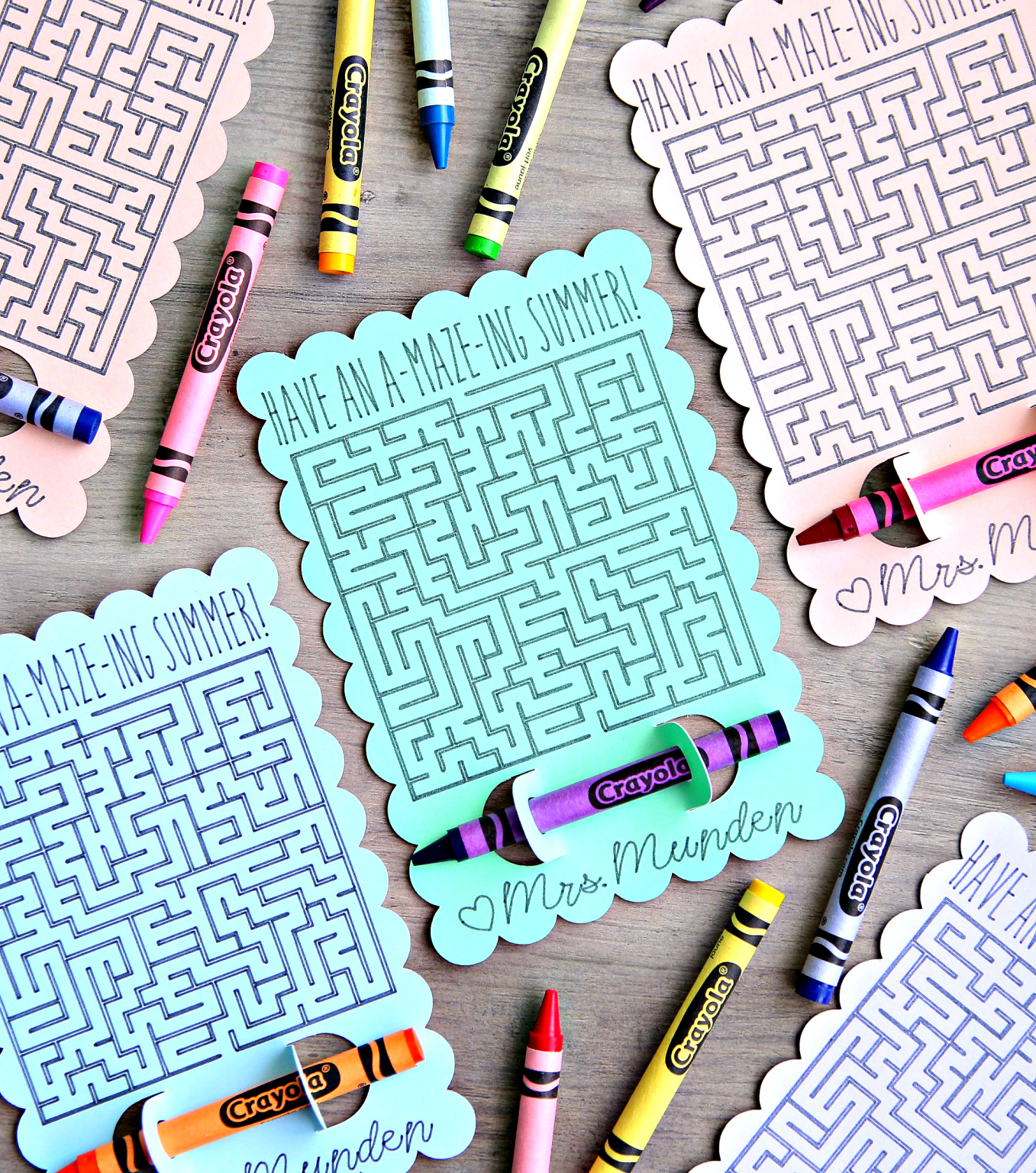 Have an A-Maze-ing Summer Maze Cards Made with Cricut