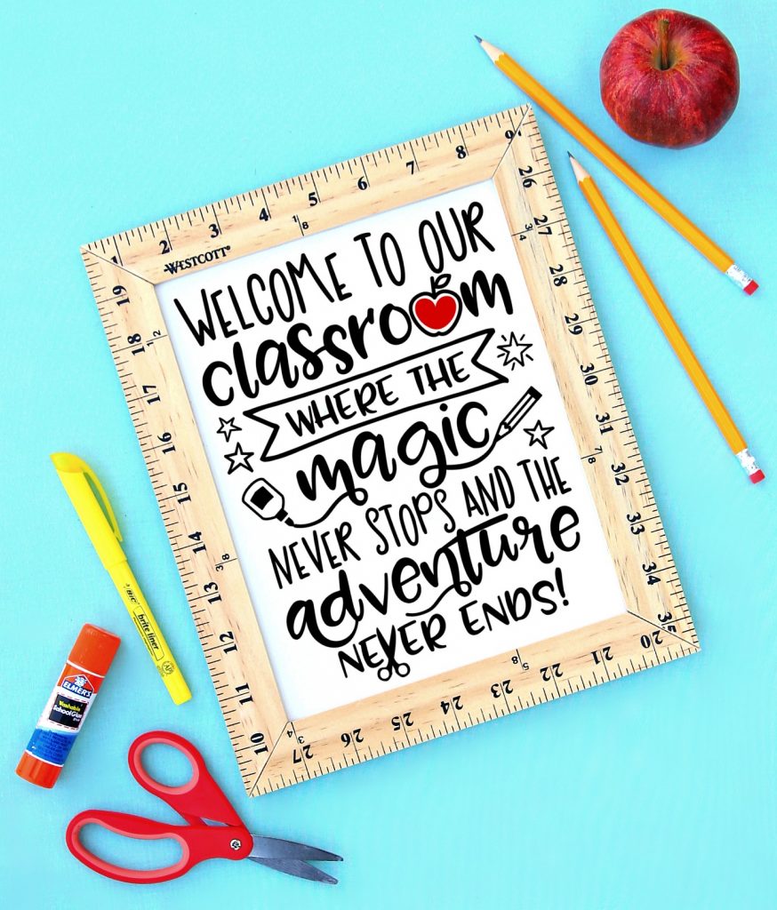 Welcome to Our Classroom {Free Printable & SVG File} - Kara Creates