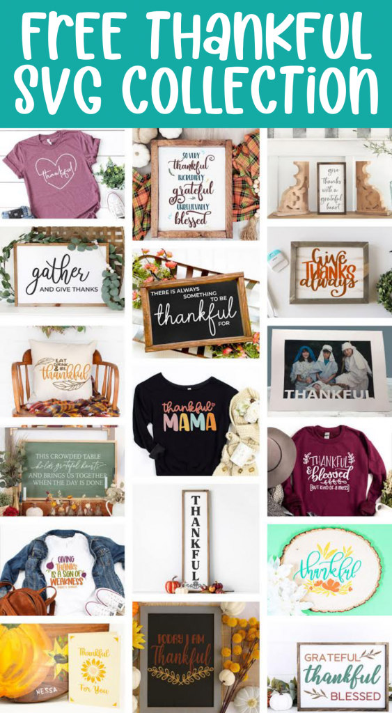 Thankful SVG Collection - Thankful Vertical SVG - Kara Creates