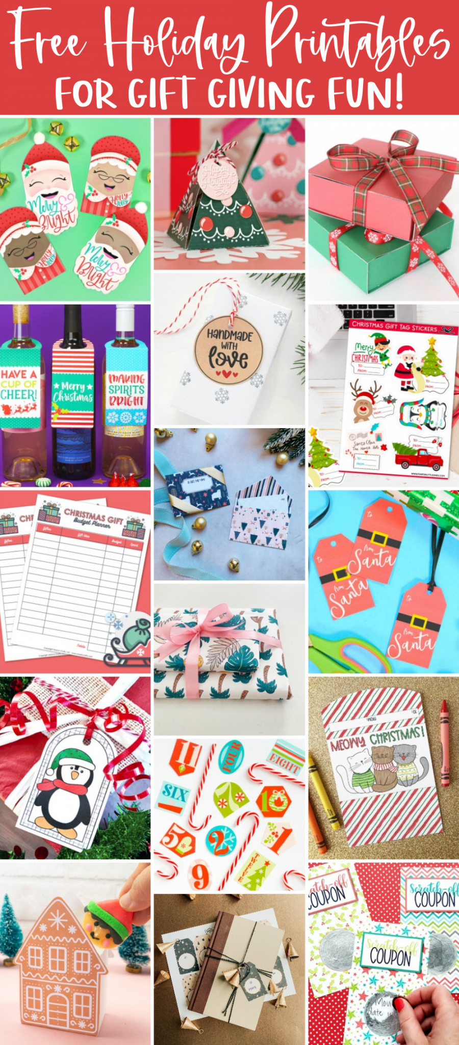 Free Printable Handmade with Love Gift Tags - Kara Creates