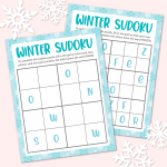 Winter Sudoku Puzzles Free Printable - Kara Creates