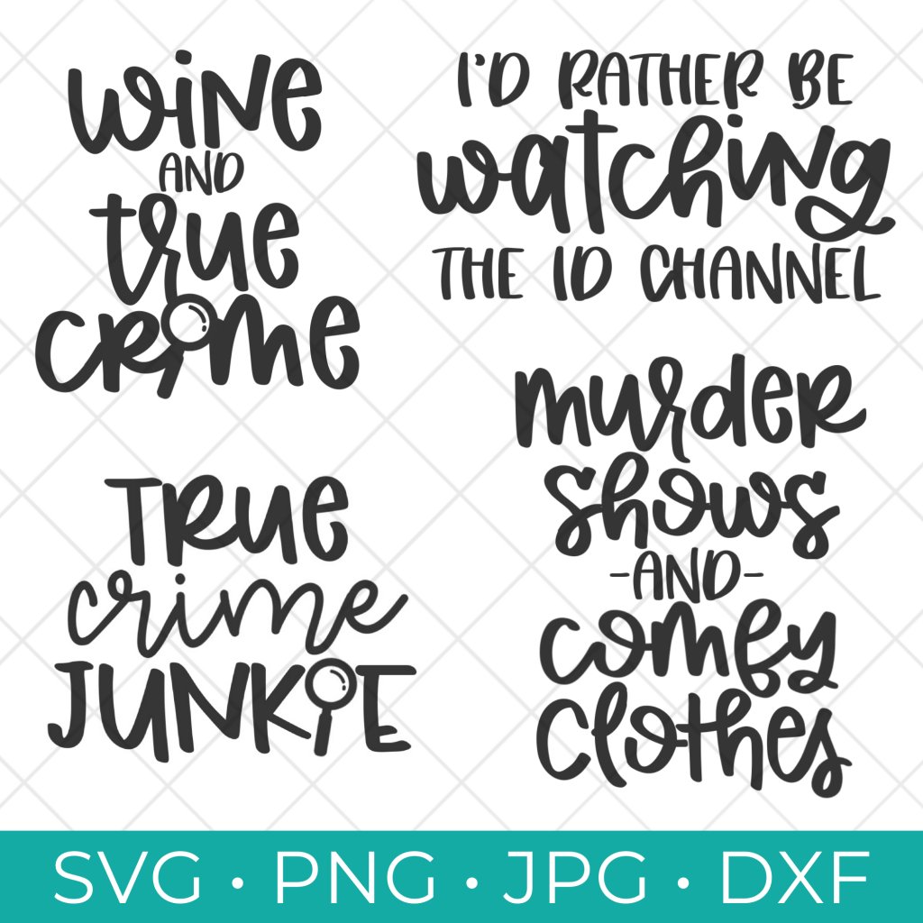True Crime SVG Bundle - Free Cut Files - Kara Creates