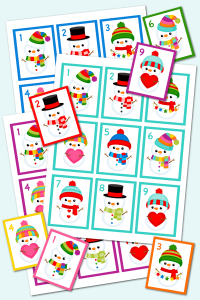 Snowman Scavenger Hunt Game - Kara Creates