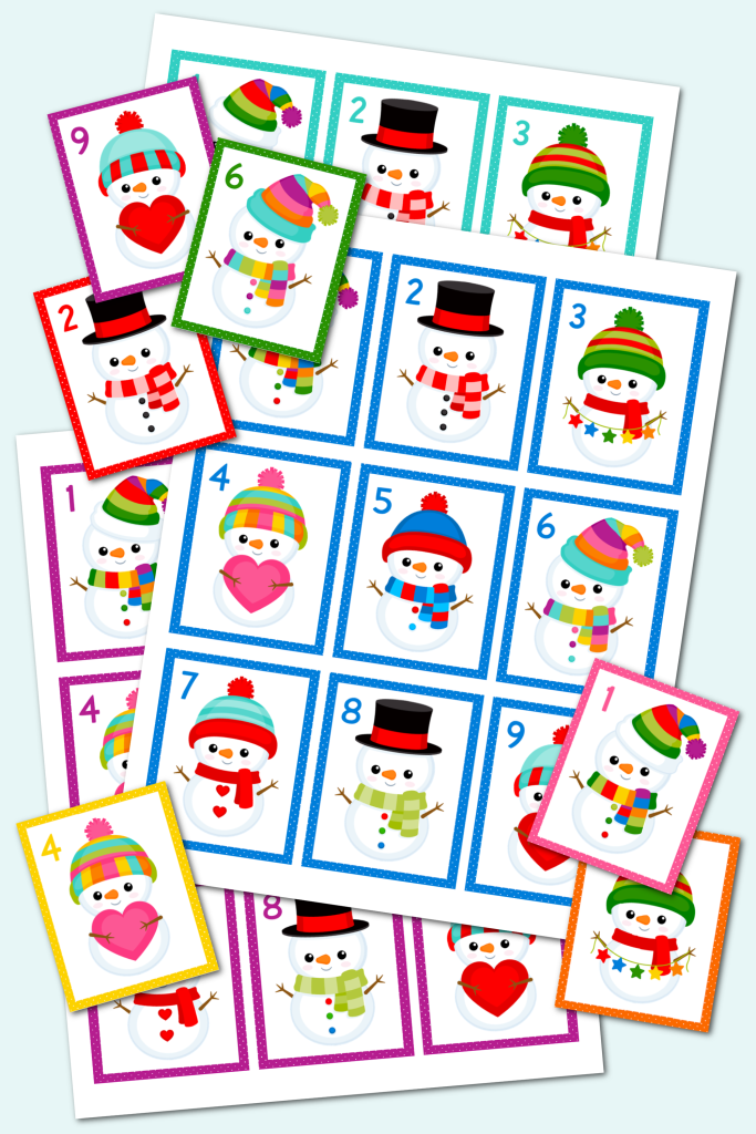 Snowman Scavenger Hunt Game - Kara Creates