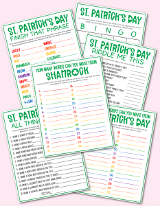 St. Patrick's Day Game Pack - Kara Creates