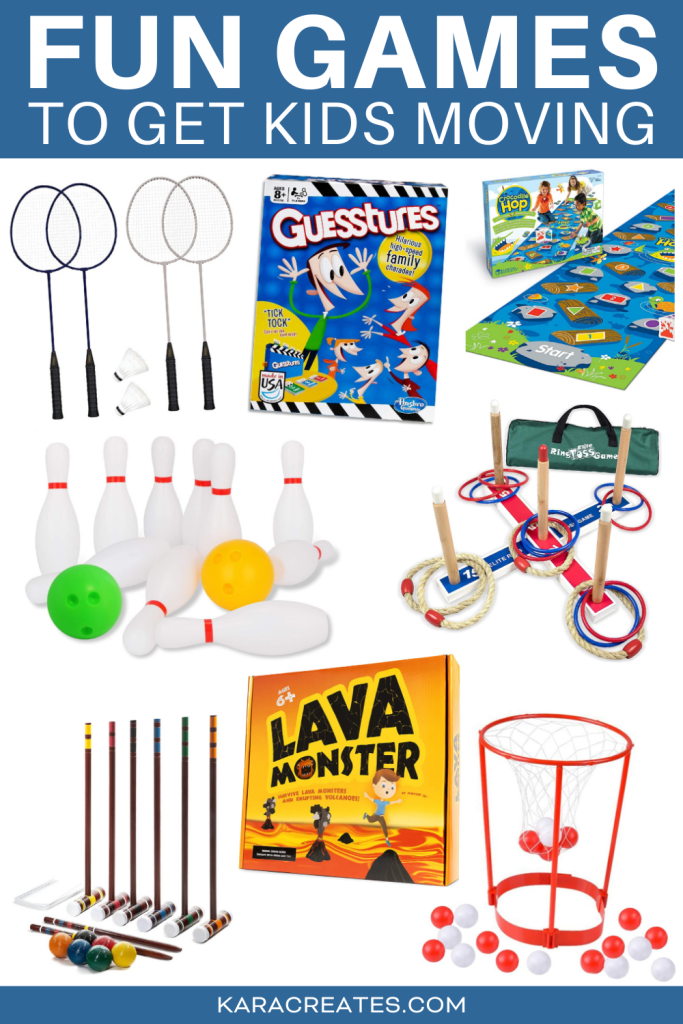 Fun Games to Get Kids Moving - Kara Creates
