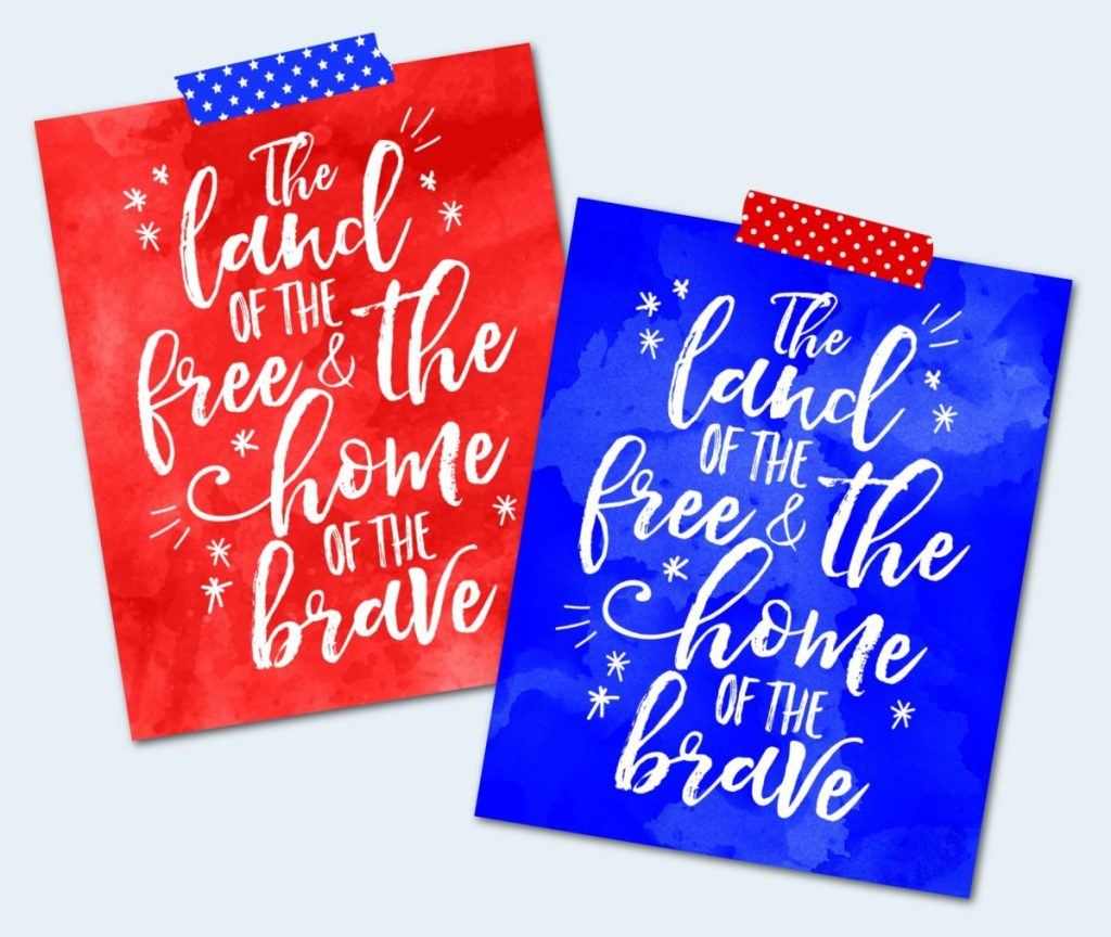 Fourth of July Free Printables