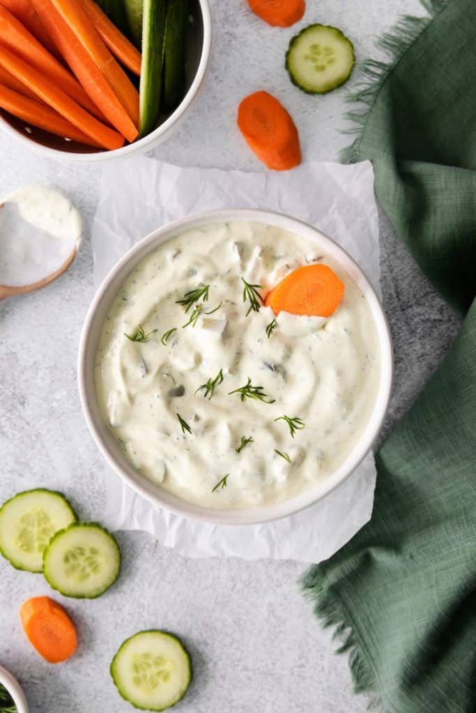 Dill Pickle Ranch Dip - Kara Creates