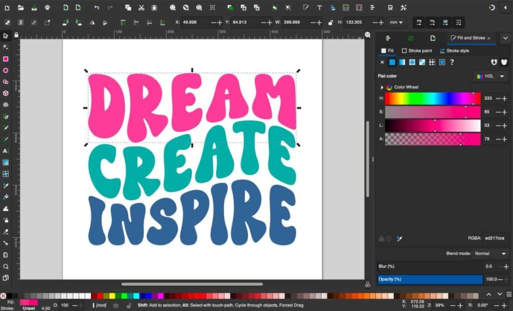 How to Create a Wavy Text Effect in Inkscape - Kara Creates