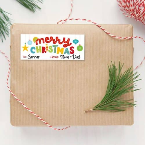 Printable Christmas Gift Labels - Kara Creates