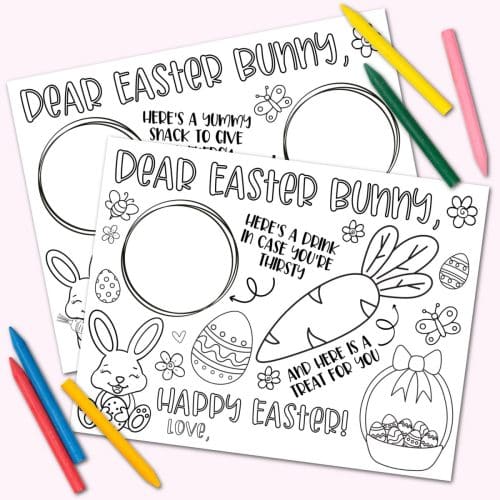 Treats for the Easter Bunny Placemat - Kara Creates