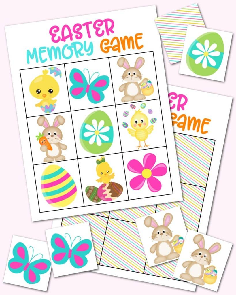 Free Printable Easter Matching Game for Kids - Kara Creates