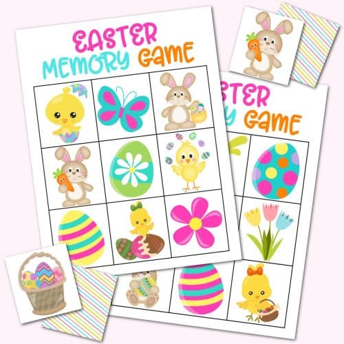 Free Printable Easter Matching Game for Kids - Kara Creates