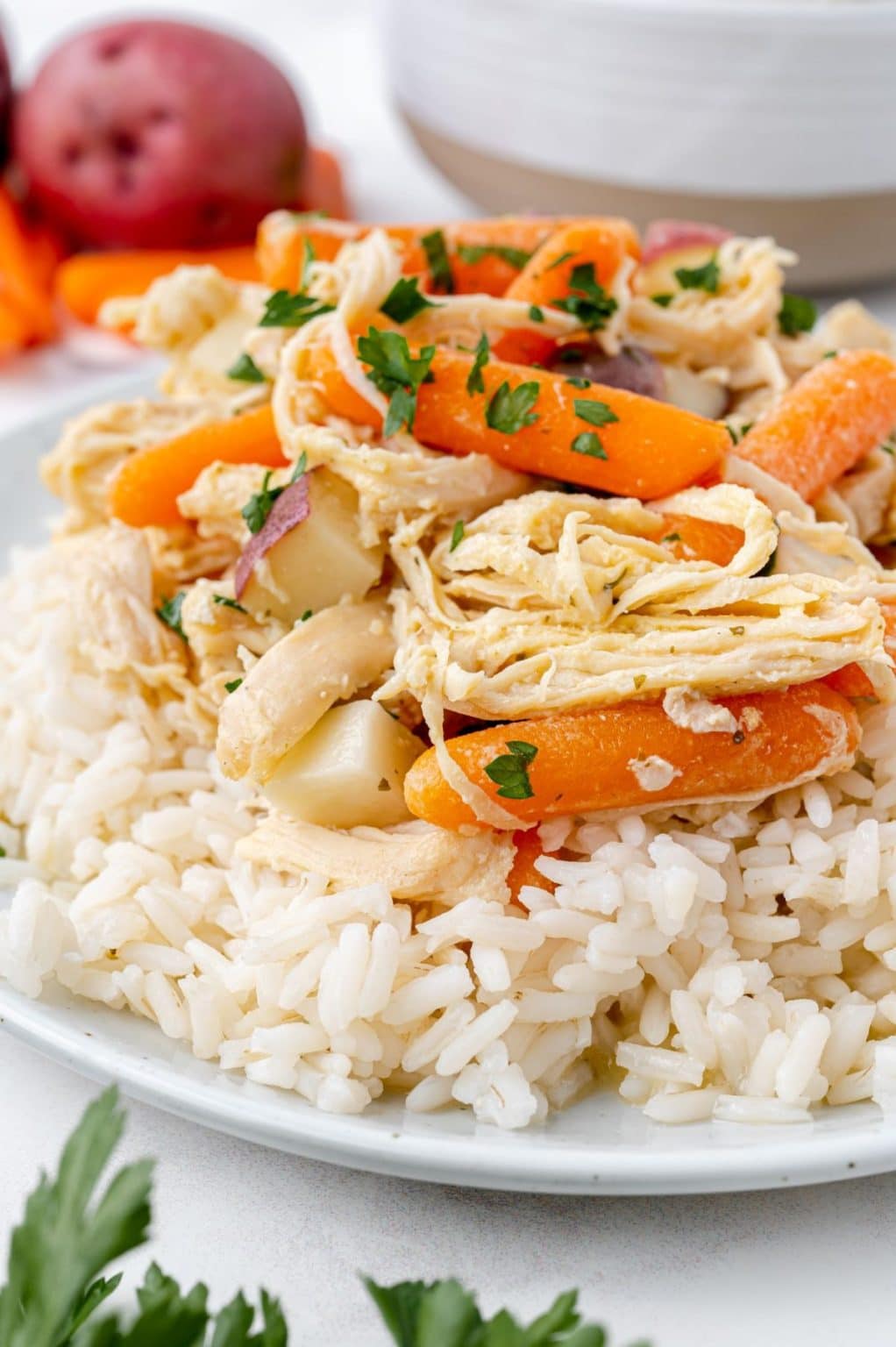 Slow Cooker Ranch Chicken - Kara Creates