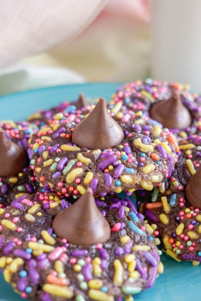 Easy Brownie Blossom Cookies Recipe - Kara Creates