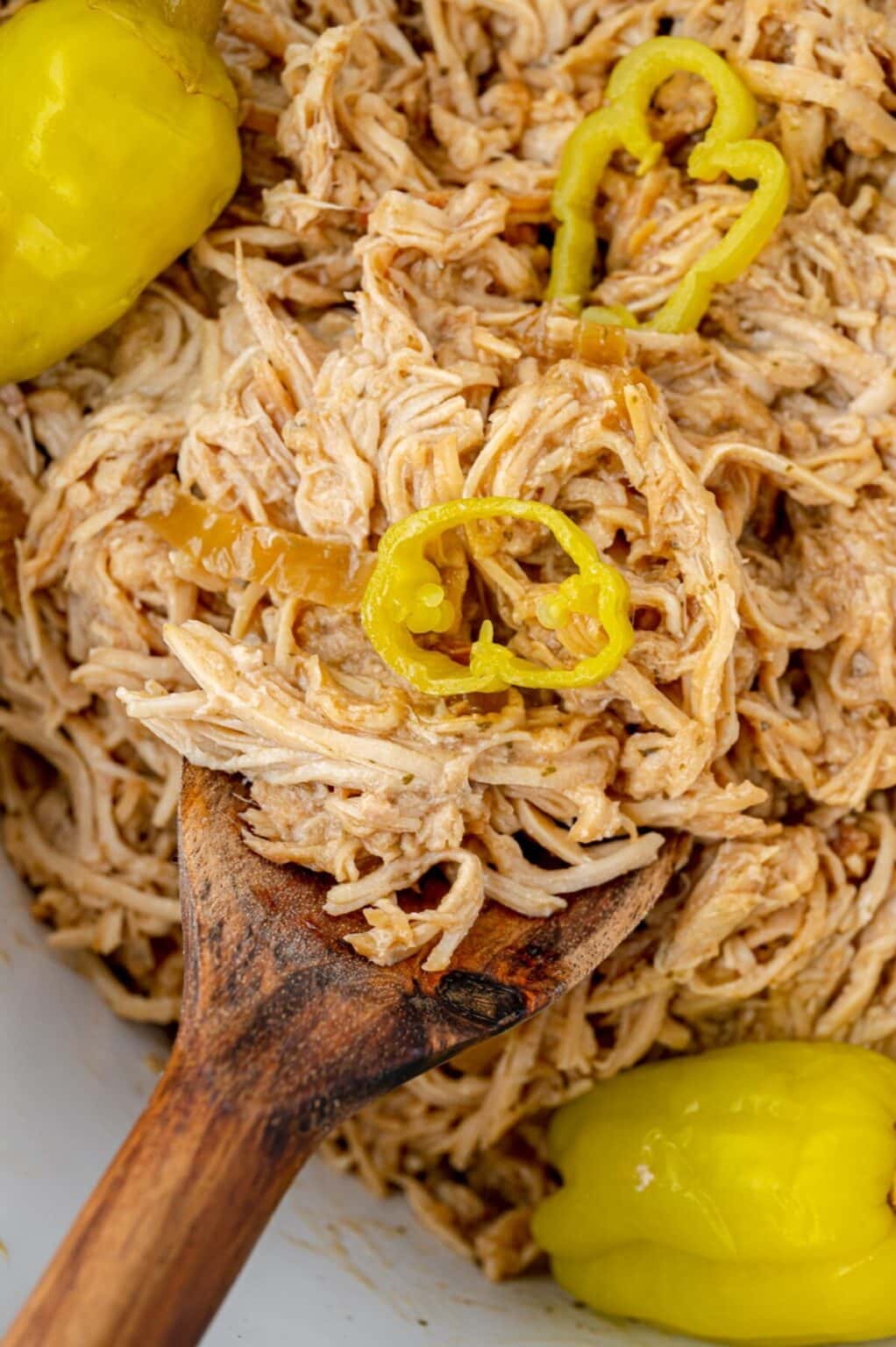 Slow Cooker Mississippi Chicken Recipe - Kara Creates