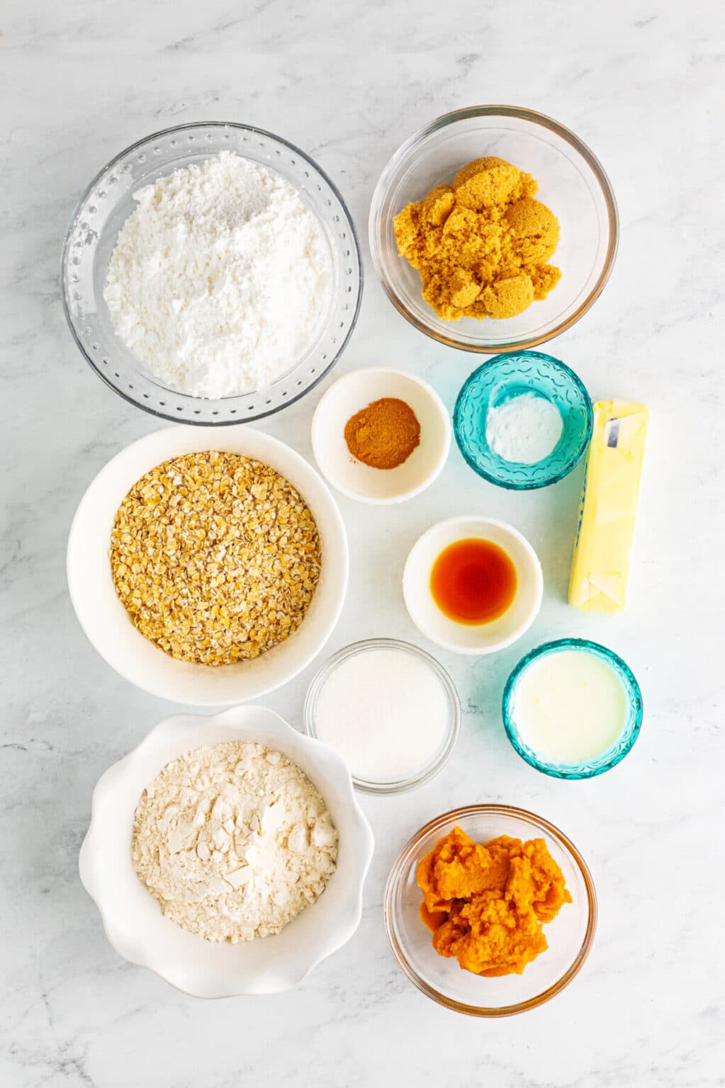 Soft and Chewy Iced Pumpkin Oatmeal Cookies - Kara Creates