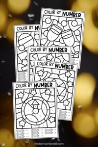 Roll a Happy New Year Dice Game Free Printable - Kara Creates